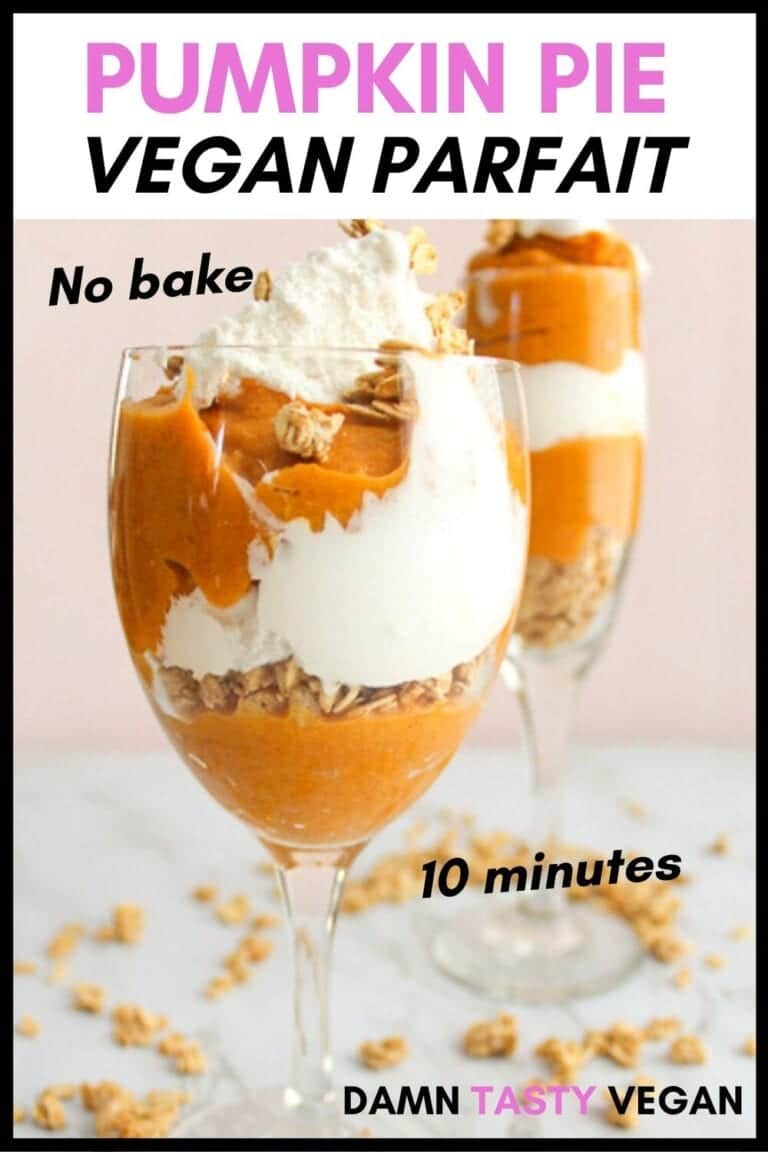 No bake pumpkin dessert - Damn Tasty Vegan