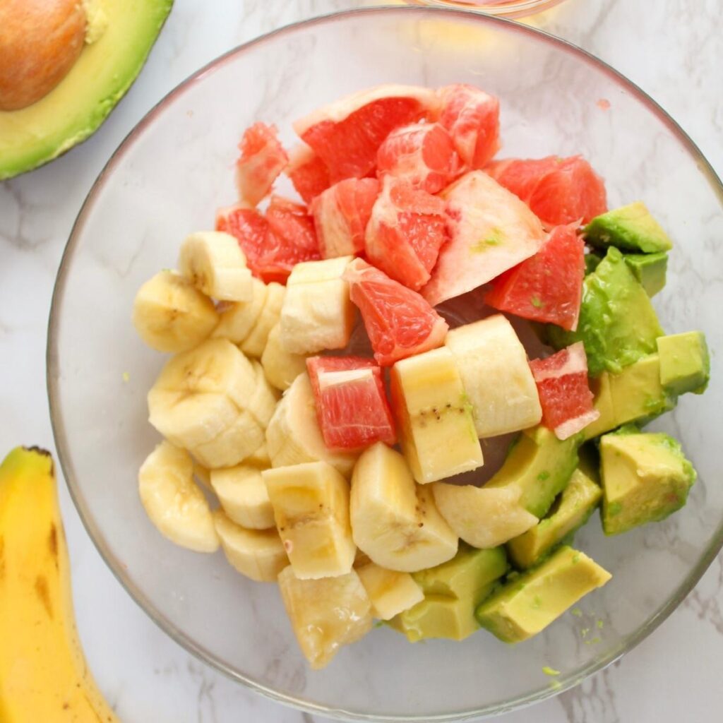 How to eat grapefruit (Grapefruit breakfast fruit salad) - Damn Tasty Vegan