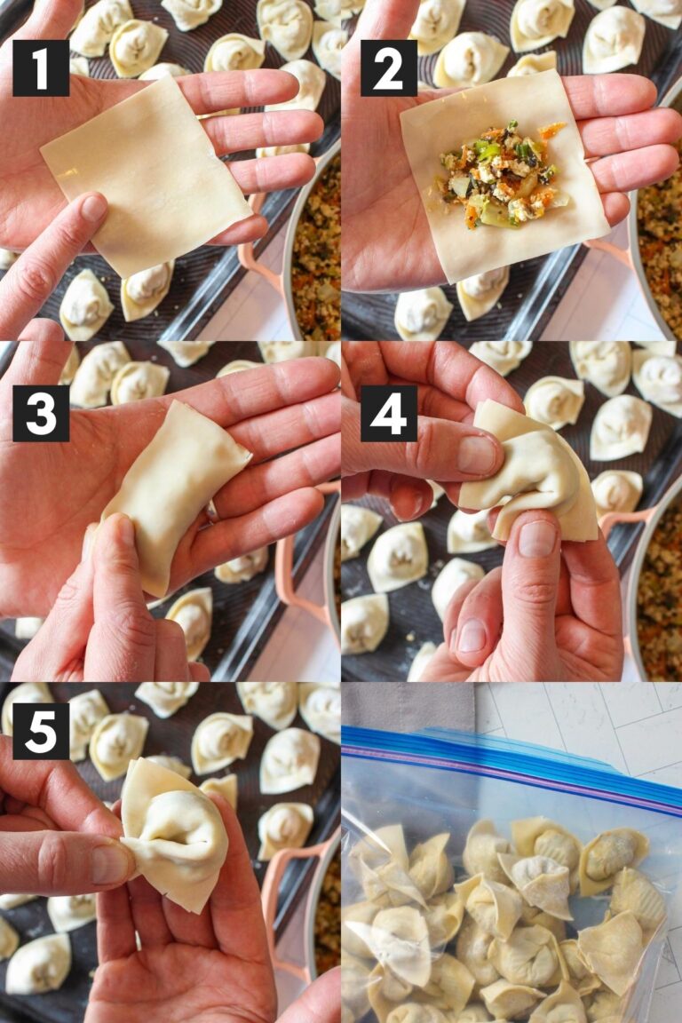 Vegan dumplings (tofu and veggies) - Damn Tasty Vegan