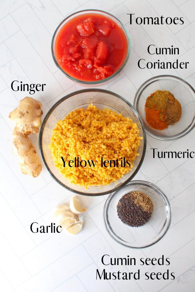 Easy Yellow Lentils - Yellow Dal Curry - Damn Tasty Vegan