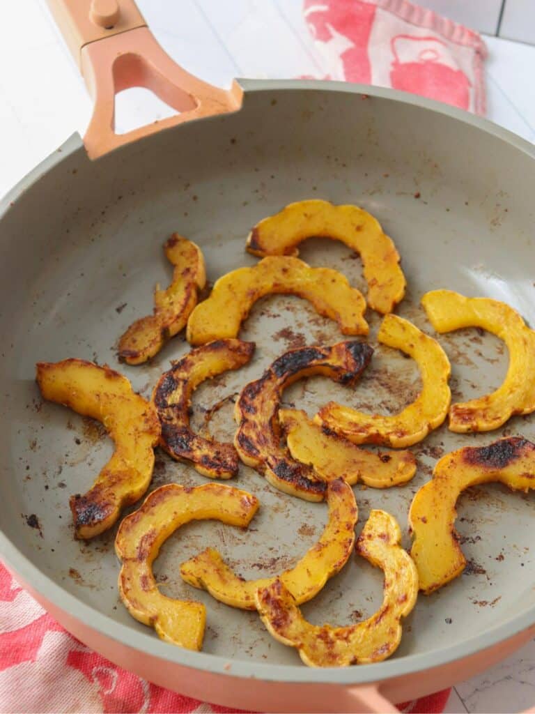 Easy Sautéed Delicata Squash - Damn Tasty Vegan